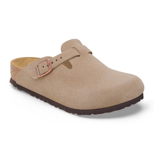 BIRKENSTOCK KIDS BOSTON SUEDE LEATHER CLOGS - NARROW FIT brīvā laika apavi