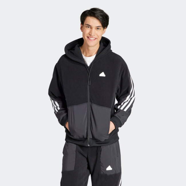 ADIDAS MENS FUTURE ICONS 3-STRIPES HOODIE džemperi