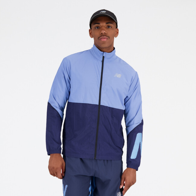 NEW BALANCE MEN'S GRAPHIC IMPACT RUN PACKABLE JACKET jakas un parkas