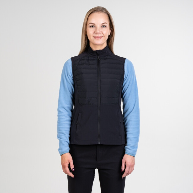 NORTH BEND WOMEN'S BEISE HYBRID VEST PRIMALOFT topi un krekli
